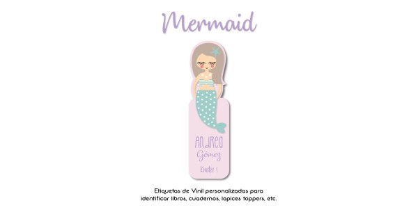 School Labels Mermaid - School Labels Mermaid